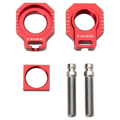 Tusk Racing Axle Block Red For KTM 250 SX-F 2013-2022 | eBay