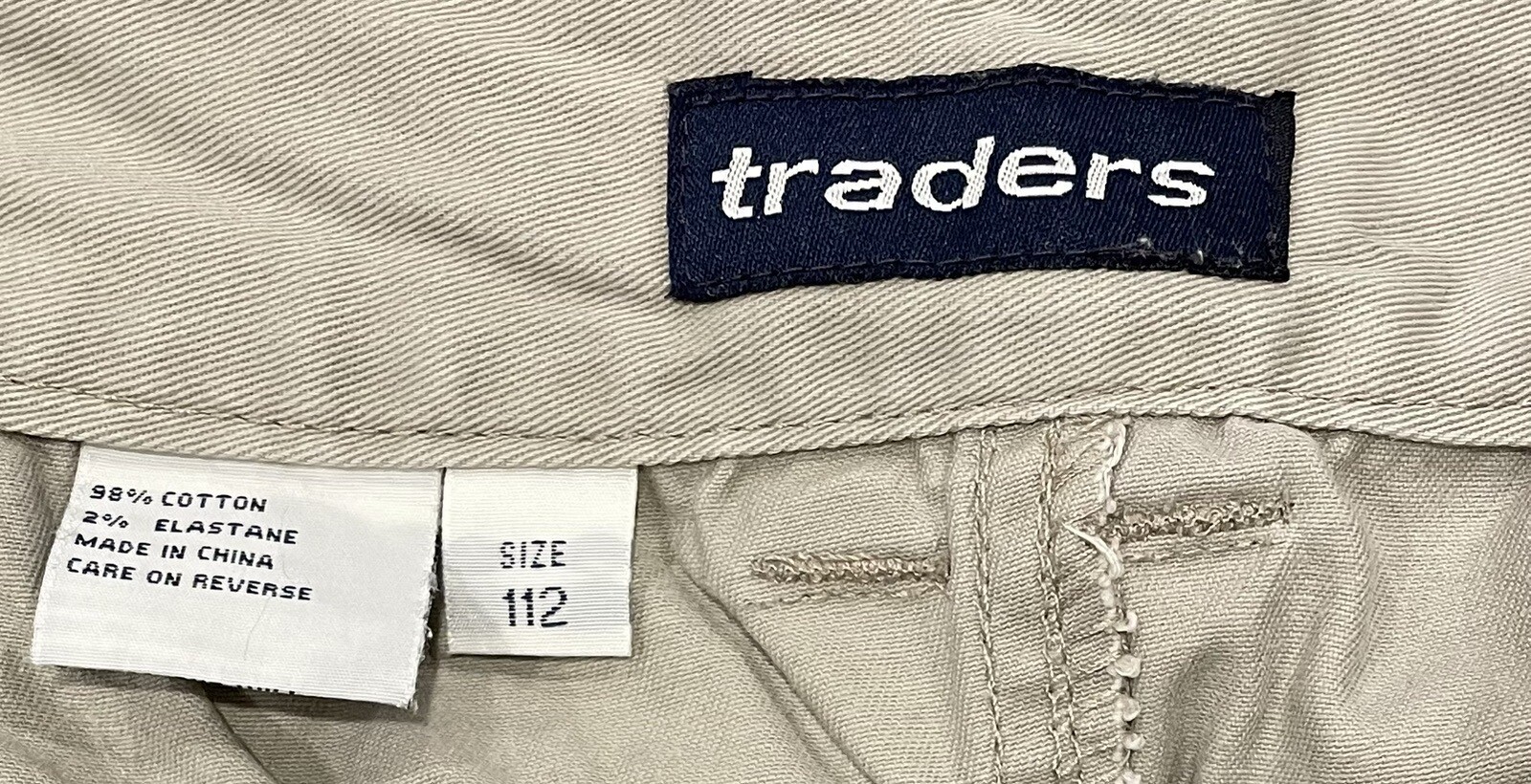 Men’s TRADERS Narrow Leg Beige Work Shorts Size 112 | eBay