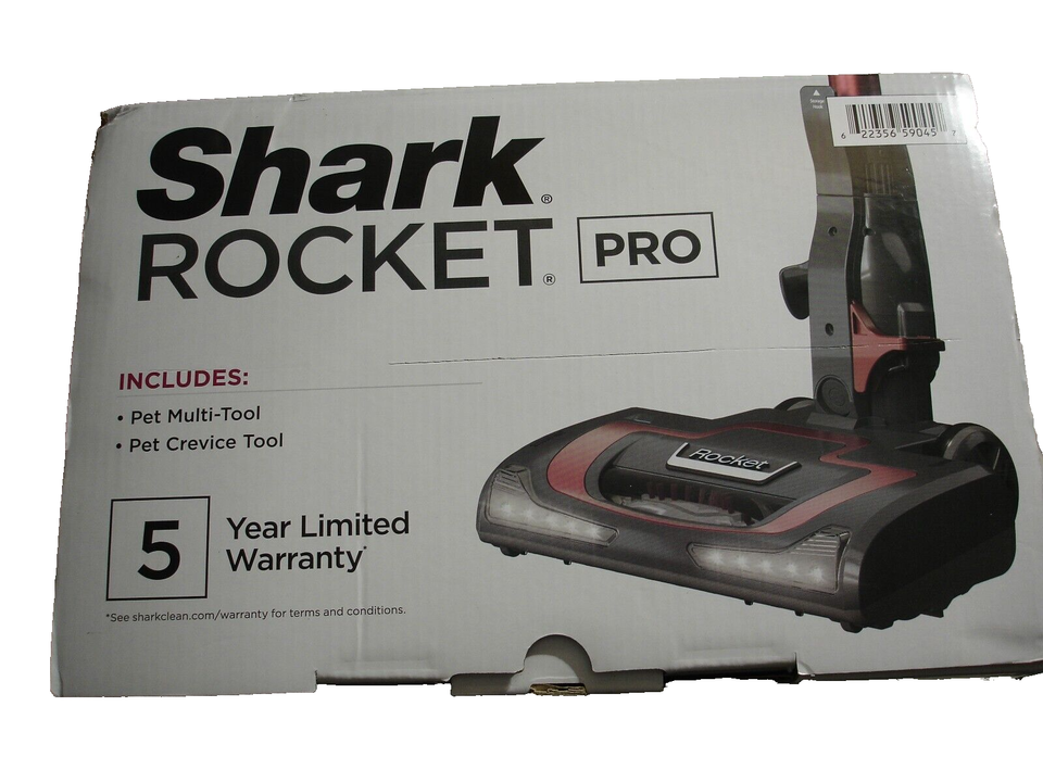 Shark ROCKET PRO Stick Vacuum w/ LED Headlights HV370 Red BRAND NEW ...