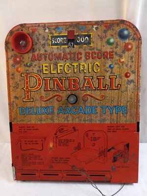 Vintage Automatic Score ELECTRIC PINBALL Delux Arcade Type SCOREBOARD ...
