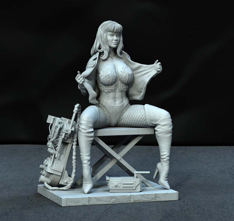 Ghostbuster Woman 3D Print Garage Kit Figure Model Kit Unpainted Unassembled GK | eBay