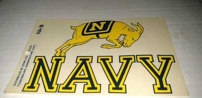 Vintage US Navy academy football Bill the goat luggage travel car ...
