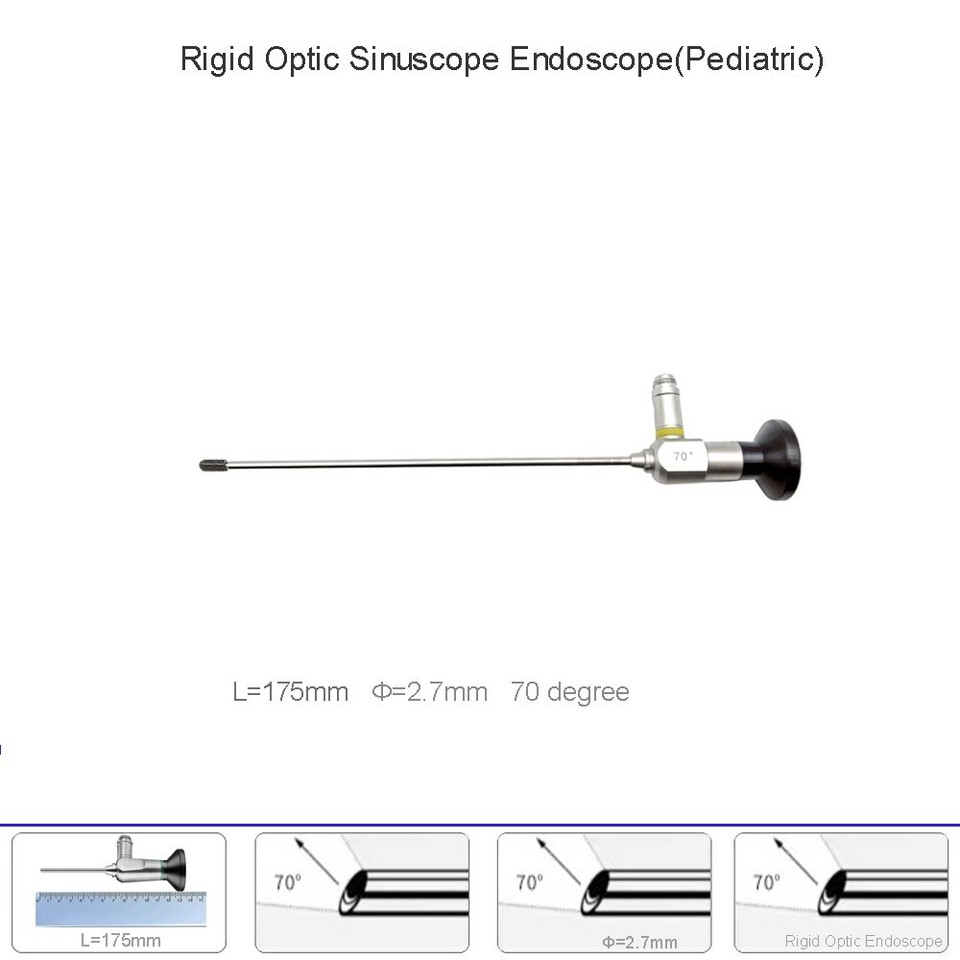 70° 2.7*175mm HD Pediatric Sinuscope Endoscope-Medical ENT Diagnosis Instrument | eBay