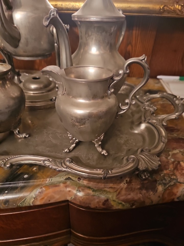 BSC: 7-Piece TEA/COFFEE SET: Silver on copper | eBay