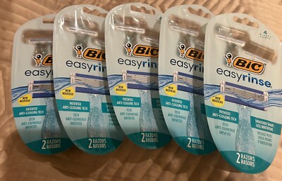Bic Women's Easy Rinse Razors 5 packs 2 in each pack (10 total razors ...