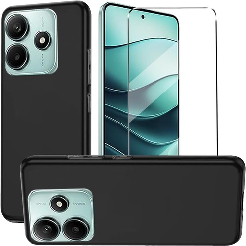 For Xiaomi Redmi Note 14 4G Case, Slim Gel Phone Cover & Glass Screen ...