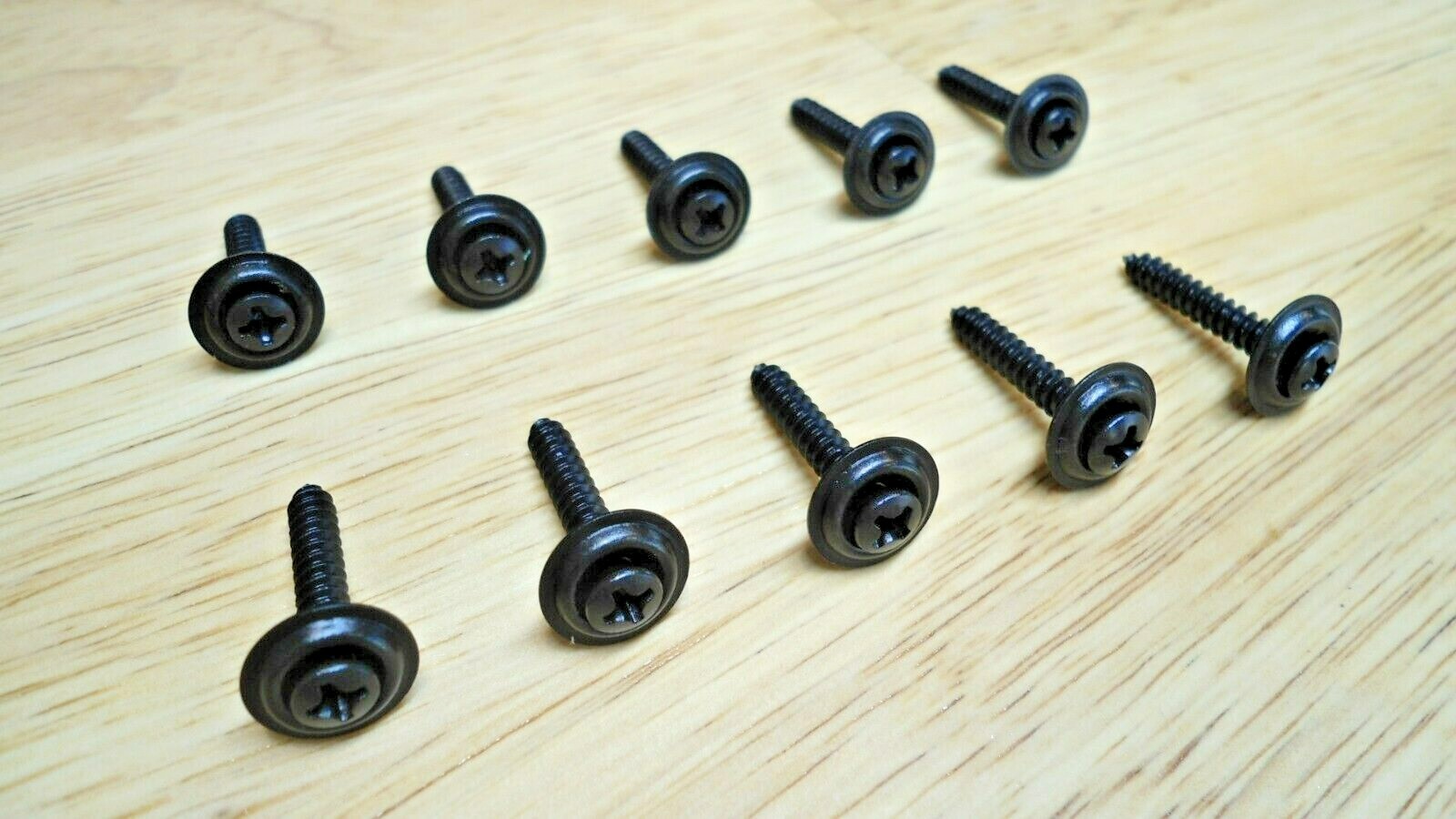 10 BLACK LOWER DOOR PANEL SCREWS! FOR TOYOTA 4RUNNER TACOMA TUNDRA ...