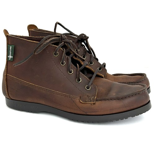 Vintage Eastland Men’s Size 9 Seneca Camp Moc Leather Chukka Ankle Boots Brown | eBay