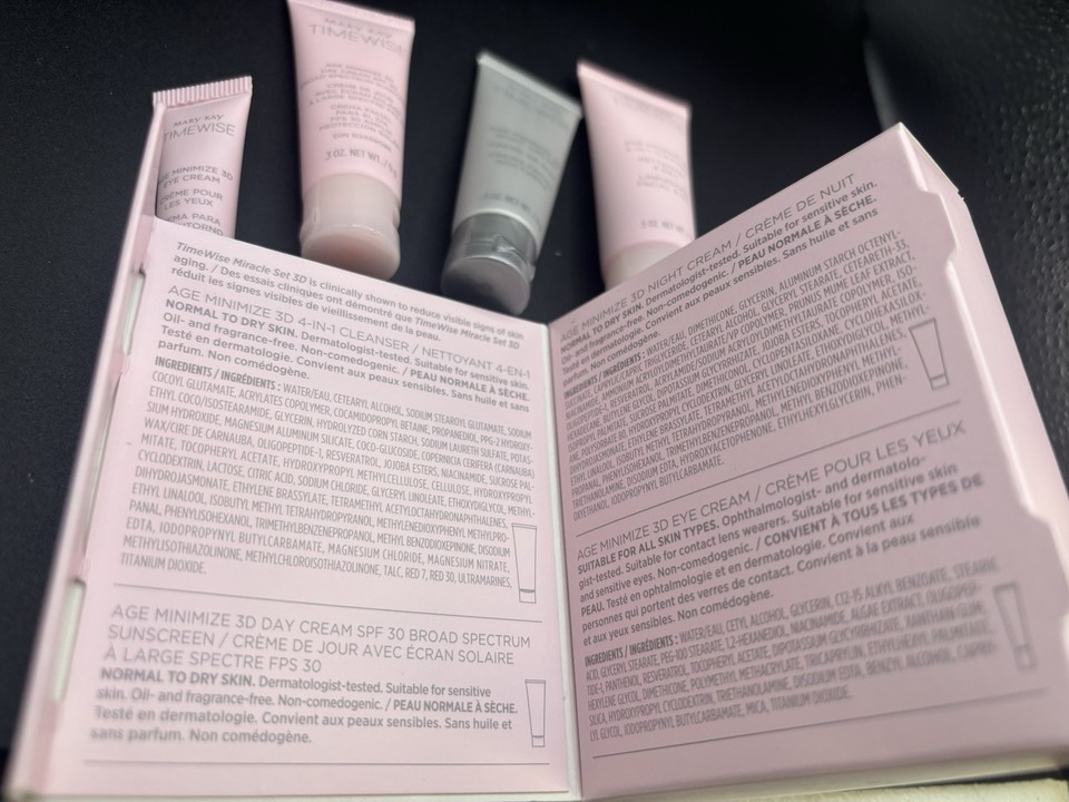 Mary Kay Timewise Miracle 3D The Go Set Normal to Dry TRAVEL SET ...