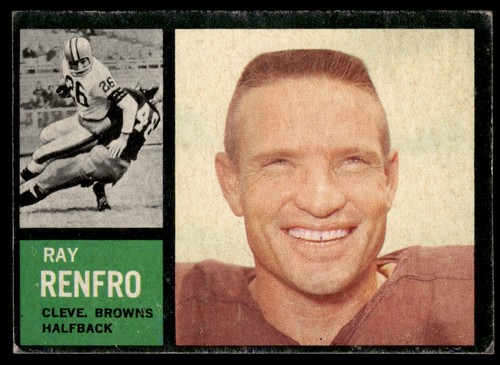 1962 TOPPS RAY RENFRO #2 CLEVELAND BROWNS #27 | eBay