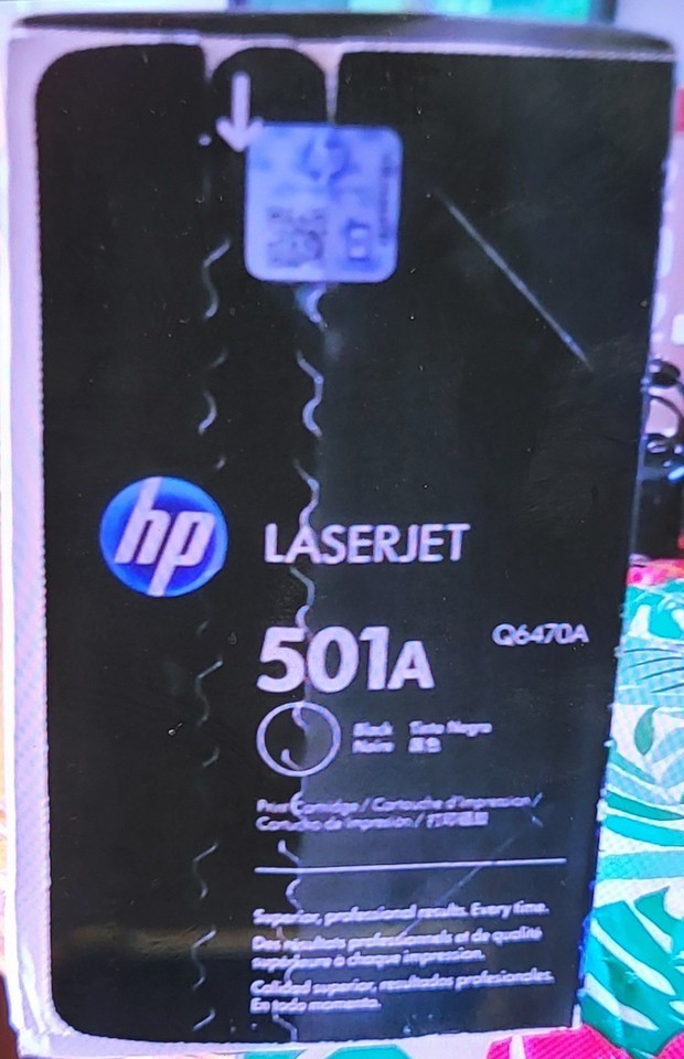 HP Genuine LaserJet 501A Black Toner Q6470A for CP3503, 3600, 3800-NEW ...