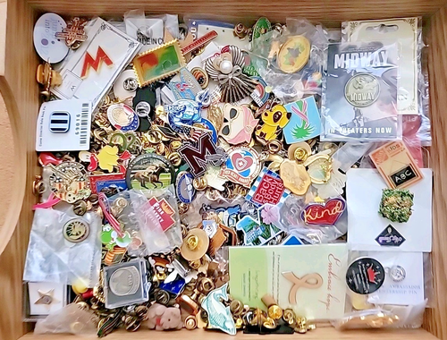 Lot 300+ Vintage & Modern Lapel Pins - Assorted Designs Themes ...