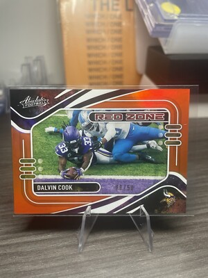 2021 Panini Absolute Dalvin Cook Spectrum Orange Red Zone Insert /25 ...