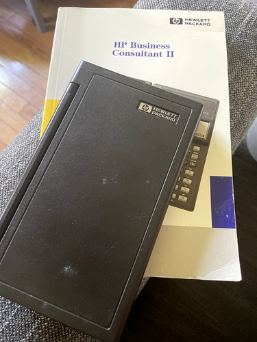 Hewlett Packard HP 19B II Business Consultant II Calculator & Manual | eBay