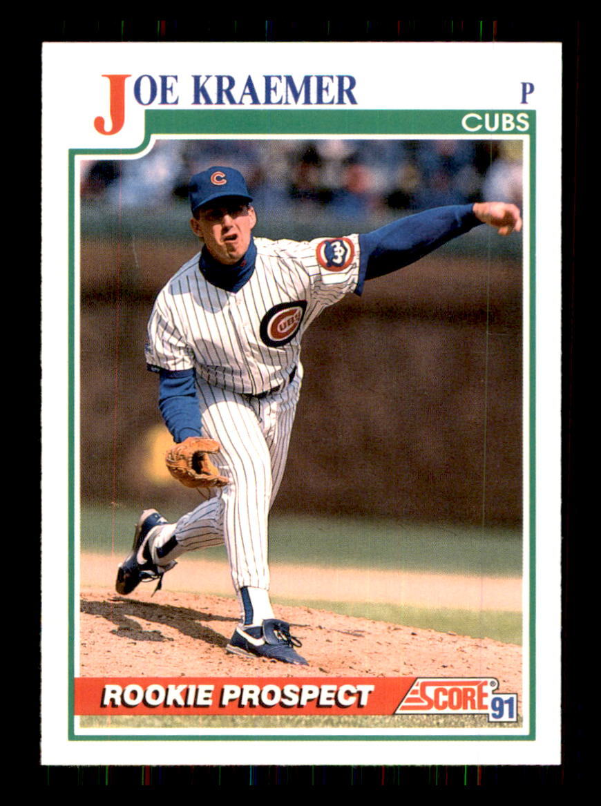 1991 Baseball Score Joe Kraemer Chicago Cubs #755 RP RC | eBay
