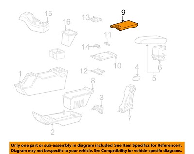 FORD OEM 99-01 Explorer Console Center Console-Compartment Door ...