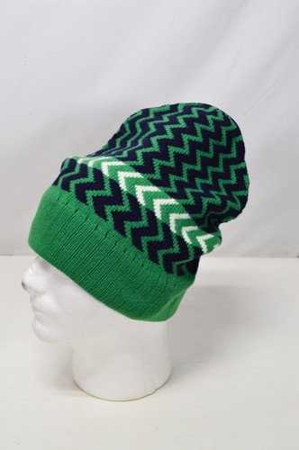 NEW Gucci Zaggede Knit Stocking Hat Green Blue Grass Medium | eBay