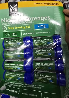 Member’s Mark Nicotine 2mg Lozenge, Mint, 216 ct | eBay