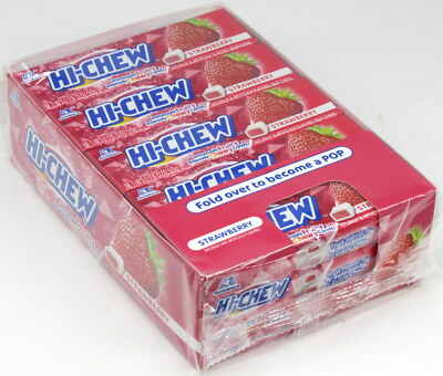 Hi-Chew Strawberry Fruit Chews Candy 15 Packs Japanese Chewy Candies 1. ...