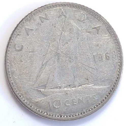 1968 Canada Silver 10 Cents Coin | eBay