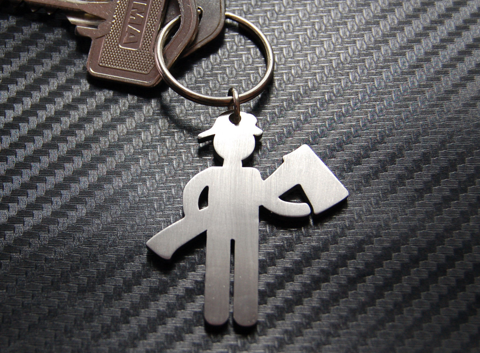 FIREFIGHTER Fireman Woman Rescue Emergency Fire Service 999 911 Keyring ...