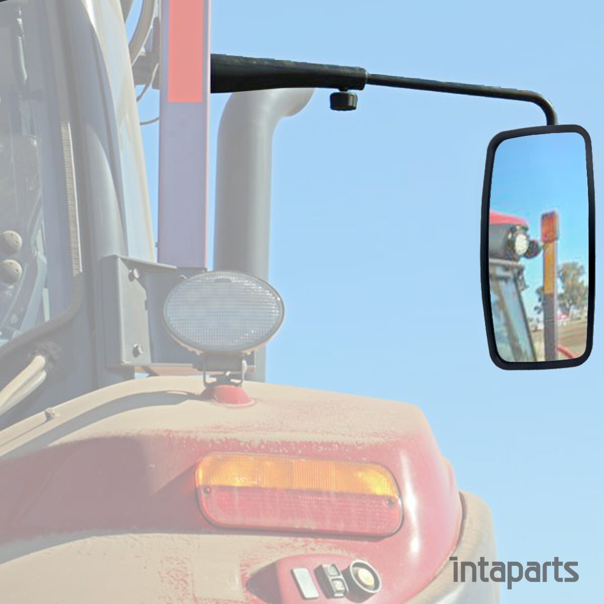 2pcs 12-3/4 x 7-1/4" Convex Mirror W/ Clamp Universal Fit Tractor ...