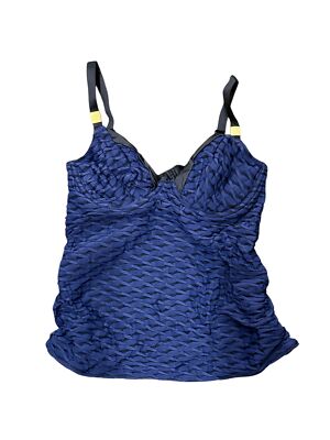 Fantasie NIGHTSHADE Sarasota Underwire Plunge Tankini Swim Top, US 32DD ...