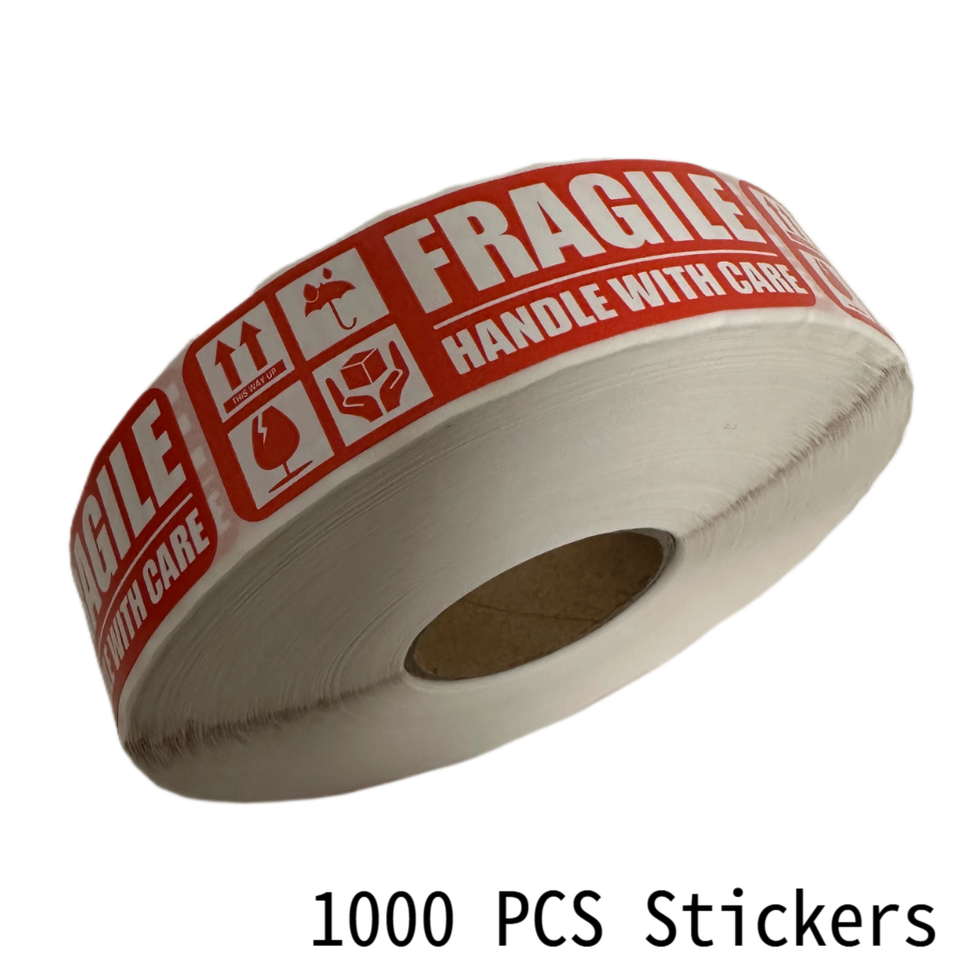 1 Roll 1000 "FRAGILE" Handle With Care Stickers Labels Easy Peel To ...