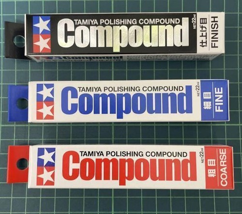 TAMIYA Polishing Compound 3Assort Set Coarse/Fine/Finish 22ml ...
