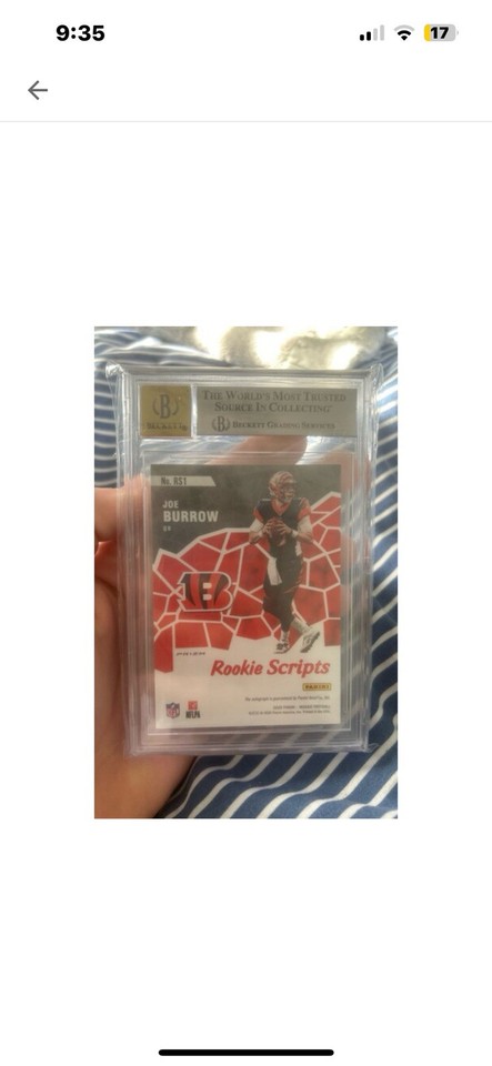 2020 Mosaic Joe Burrow Rookie Scripts Auto Bgs Auto 10 | eBay