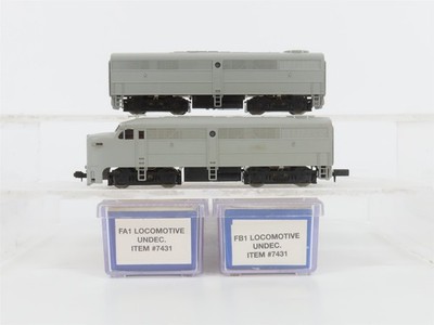 N Scale Life-Like 7431 Undecorated FA1/FB1 Diesel Locomotive Set | eBay