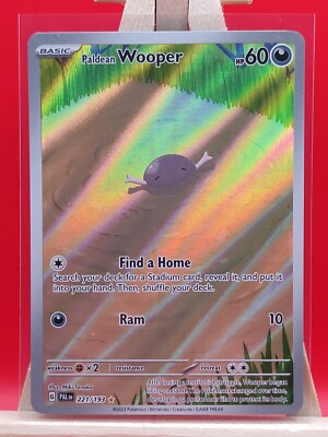 Paldea Wooper 221/193 Paldea Evolved Illustration Full Art Holo Pokemon ...