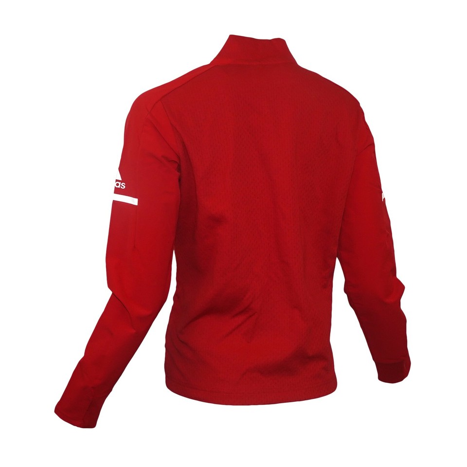 Kansas Jayhawks NCAA Adidas Women's 2018 Sideline Red Squad Bomber ...