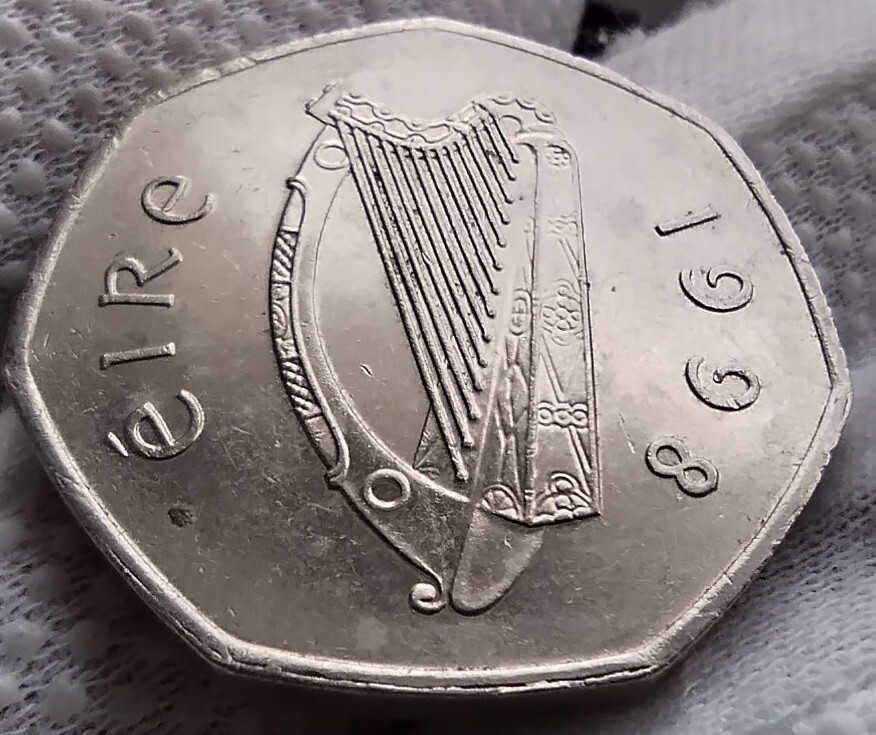 Ireland 1998 | Irish 50p | Fifty Pence | KM.24 | High Grade | eBay