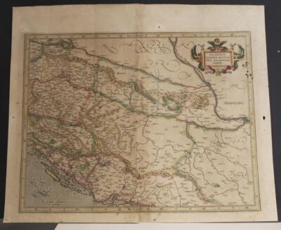 Pre-1900 - Unusual Antique Original Copper Engraving Map