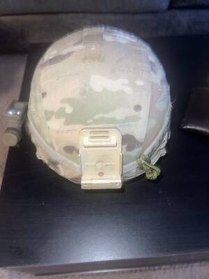 Large ACH Army Helmet W / SureFire Light | eBay