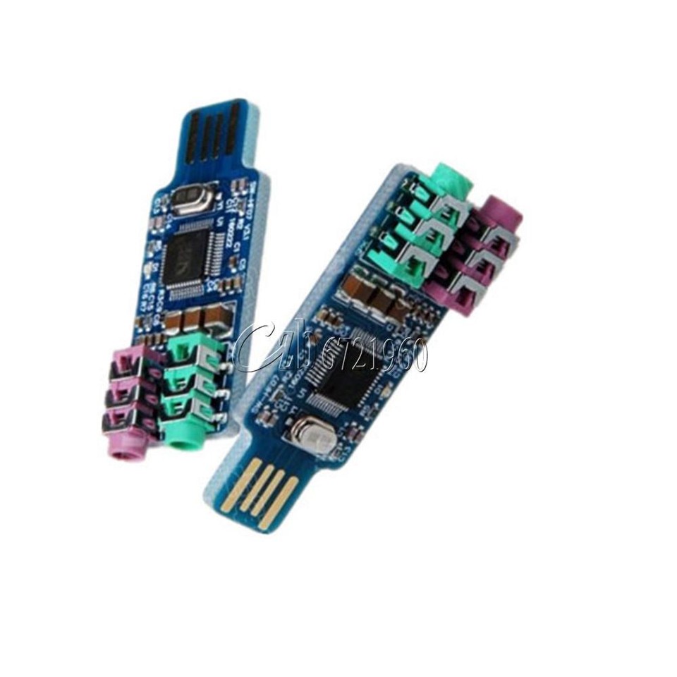 CM108 USB Drive Free Sound Card Laptop Computer External Sound Card ...