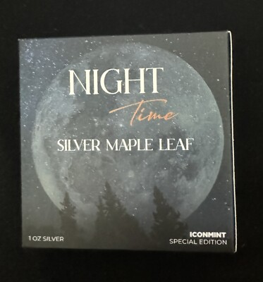 2022 Night Time Maple Leaf 1 Oz Silver - Icon Mint Special Edition ...