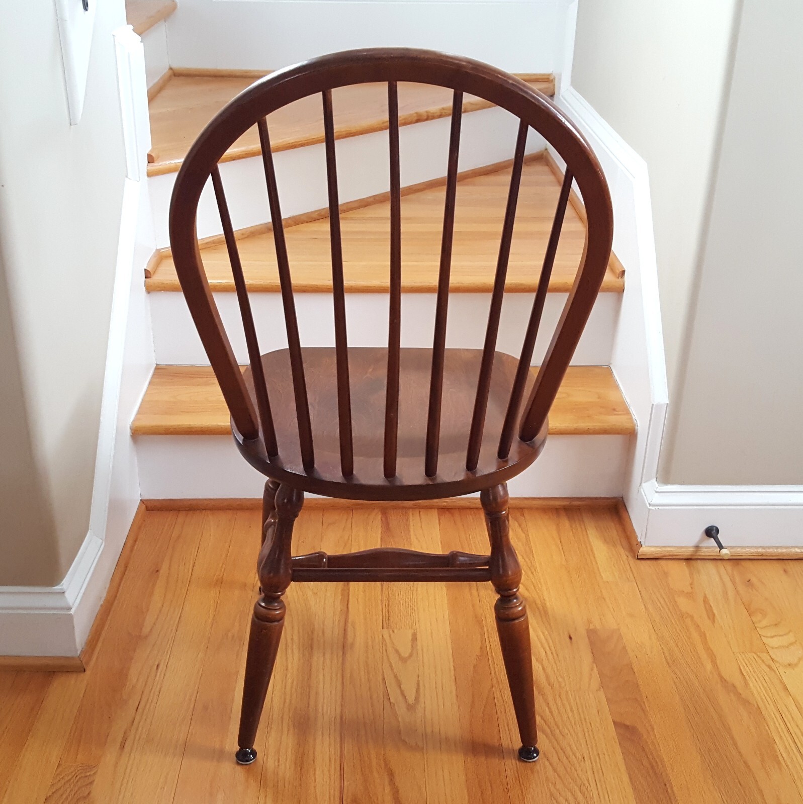 Vintage Pair Moosehead Windsor Chairs Hoop Back Made in Maine Mahogany ...