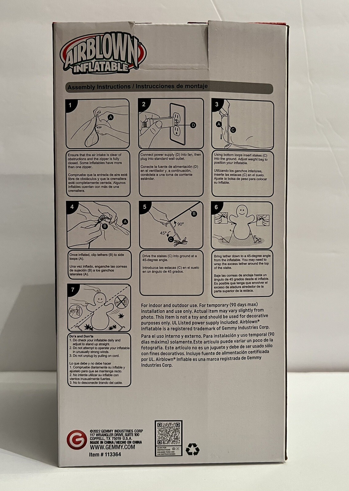 NIB! GEMMY Angel Airblown Inflatable Christmas 3.5 Ft Guardian LED ...