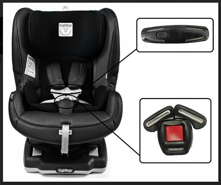 Infant Car Seat Chest Strap Harness Buckle & Clip For Peg perego primo ...