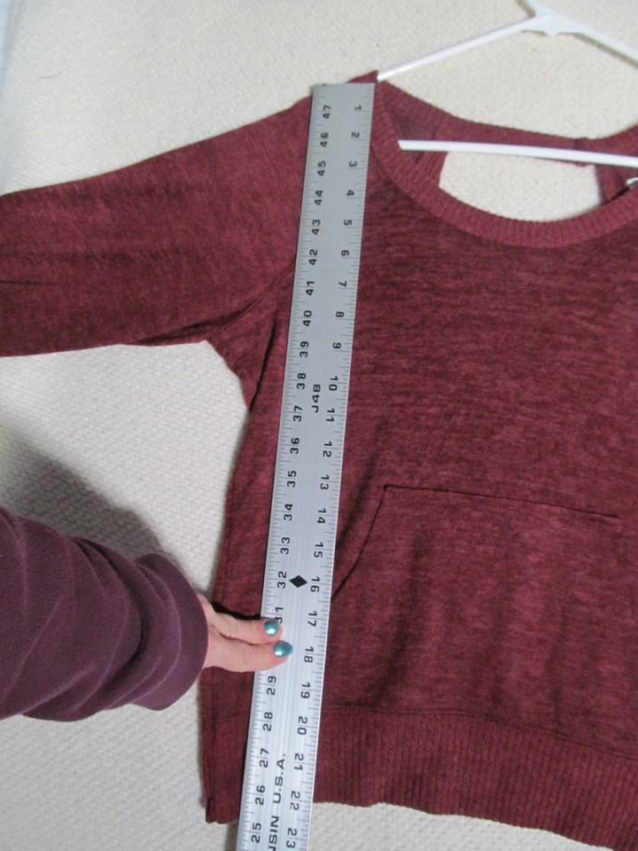 No Boundaries Junior XS Crisscross Open Back Pullover Top Varsity ...