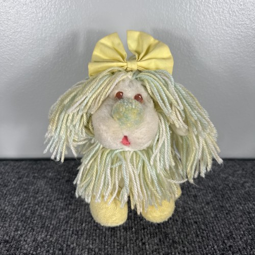 Disney Fluppy Dogs Plush Yarn Puppy Yellow And White Vintage 1986 ...