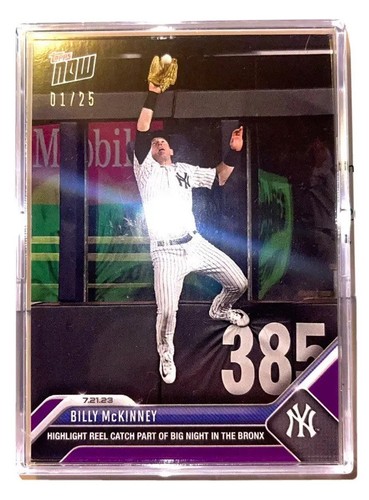 1/25 2023 New York Yankees Billy McKinney Topps Now #597 Purple ...