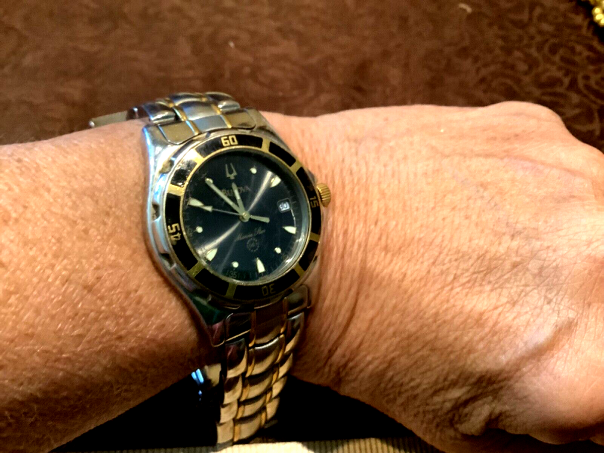 Vtg. BULOVA Marine Star 100m Watch Deployment Buckle c Vtg. BULOVA Marine Star 100m Watch Deployment Buckle c