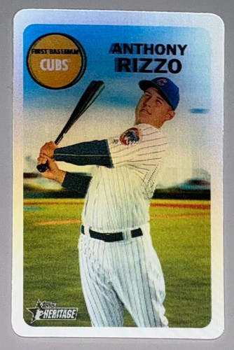 2017 Topps Heritage Baseball Anthony Rizzo 1968 3D SSP Case Hit #683DAR ...