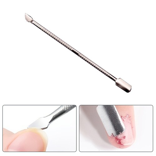 Stainless Steel Double Head Cuticle Pusher For Manicure Nail Art Care ...