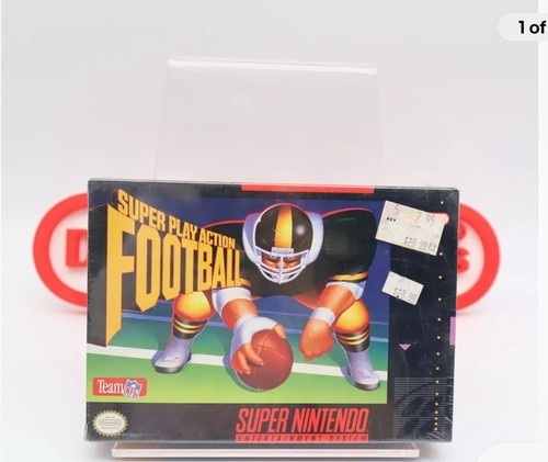 SNES Super Nintendo Game SUPER PLAY ACTION FOOTBALL - NEW & Factory ...