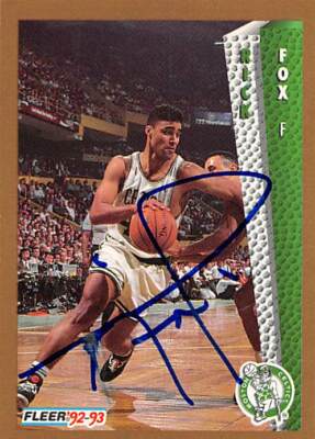 Rick Fox autographed Basketball Card (Boston Celtics, FT) 1992 Fleer ...