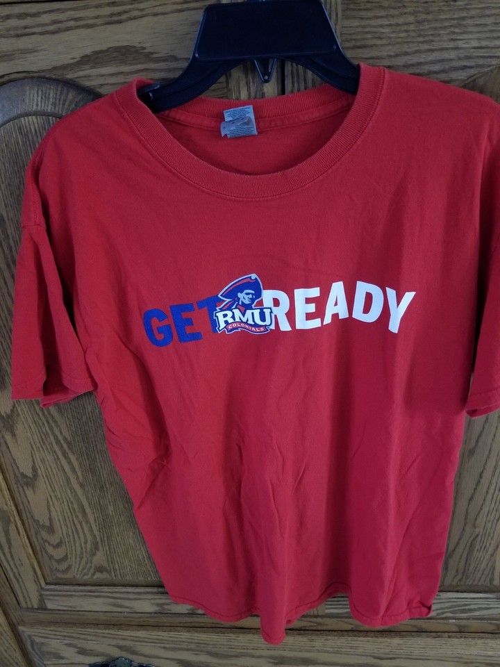 Robert Morris UPMC Center Inaugural Game T Shirt Large Pitt | eBay